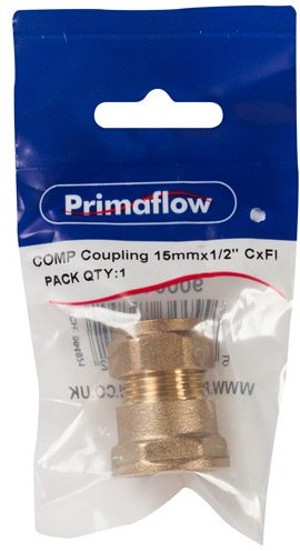 Primaflow KwikPak Compression Coupling 15mm x 1/2" - Brassware & Taps ...