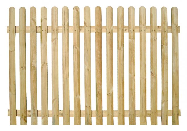 Zest Rounded Top Picket Pale Fencing 1.8m x 90cm - Fencing Panels
