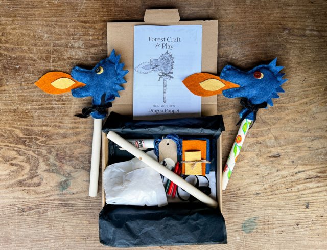 Bluey Paper Dragon Puppet Fun