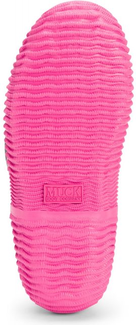Muck Boots Hale Pull On Wellington Black/Pink - Muck Boots