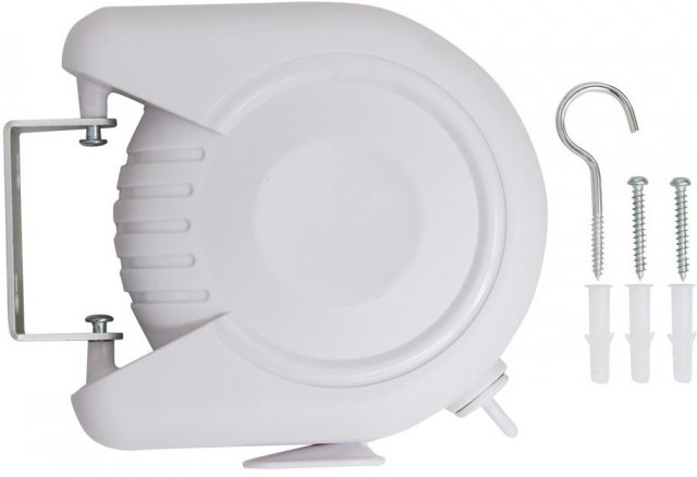 JVL Retractable Washing Line 12m - Dryers & Airers