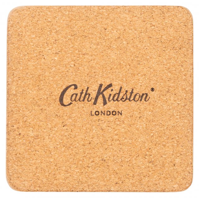 Cath Kidston Strawberry Garden Cork Coaster 4 Pack - Coasters & Placemats