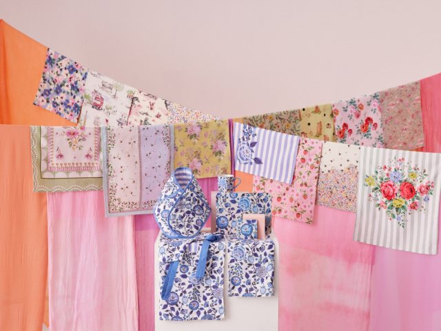 Cath Kidston Strawberry Garden Cork Coaster 4 Pack - Coasters & Placemats